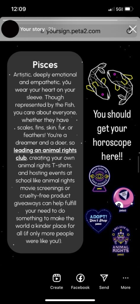 mission: use your sign gifs to spice up ig stories | peta2