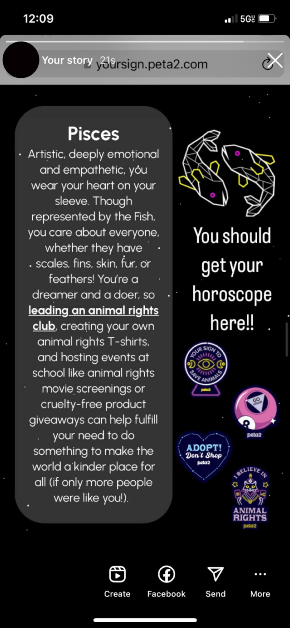 mission: use your sign gifs to spice up ig stories | peta2