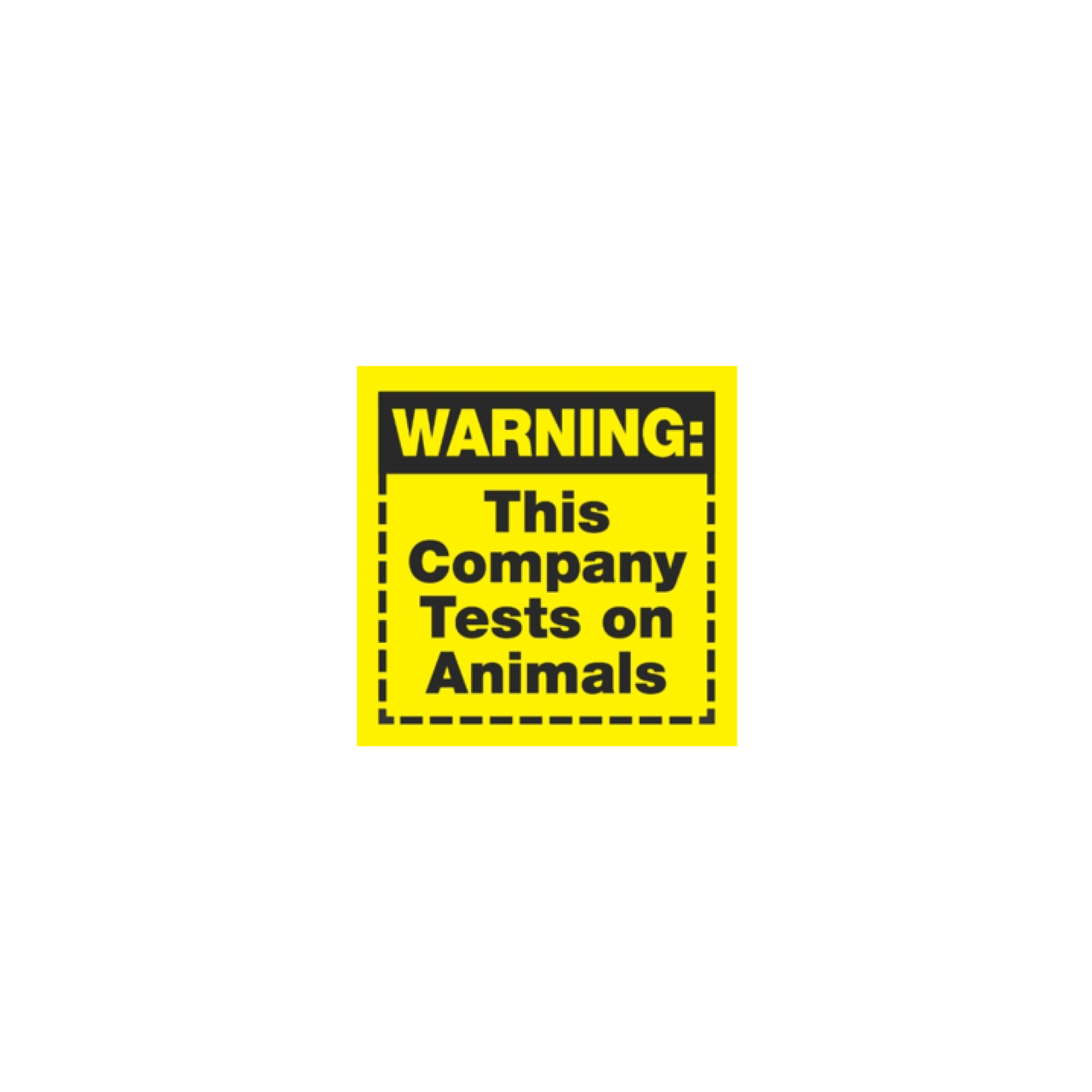 order free ‘warning’ stickers | peta2