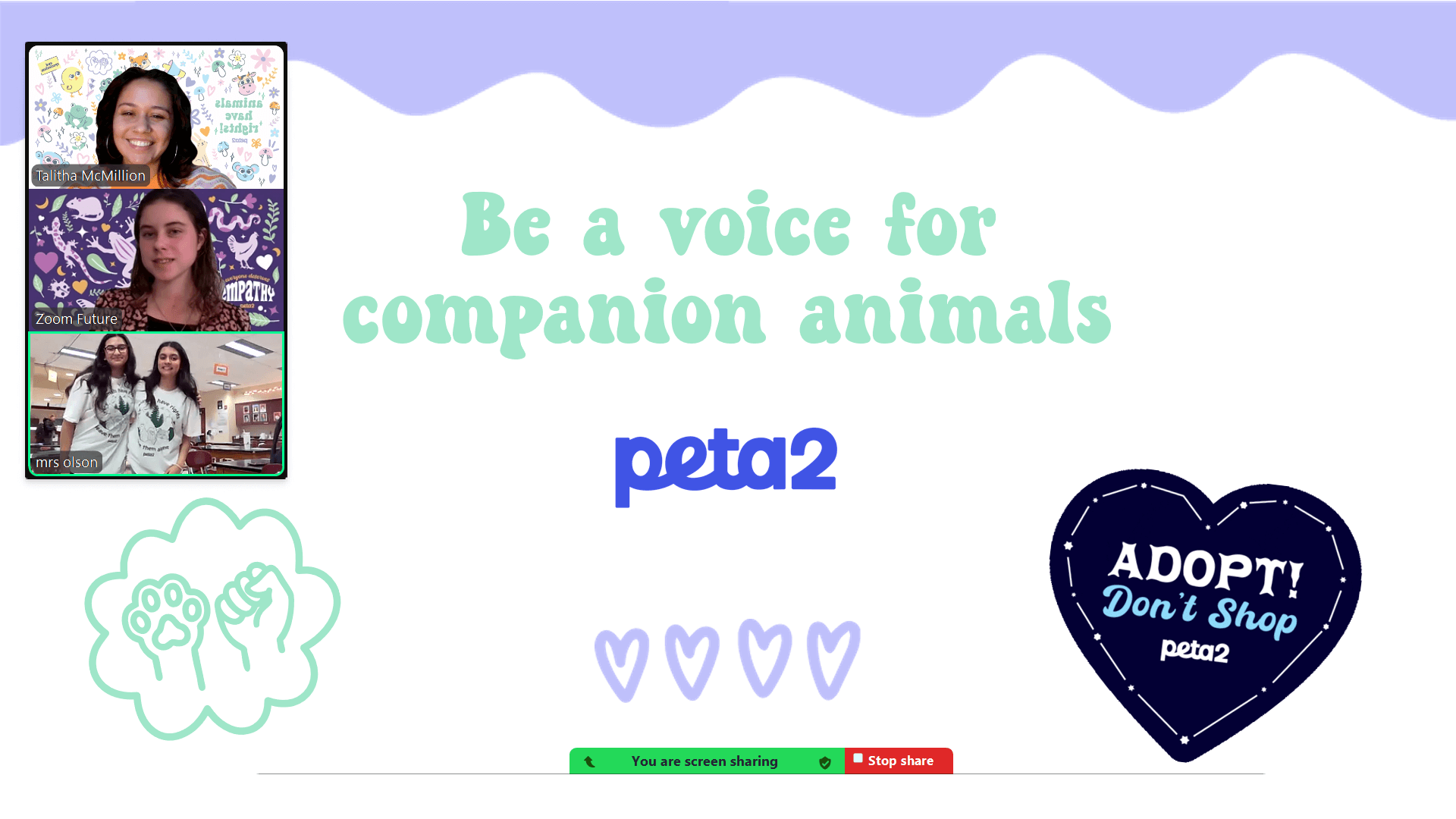 host a peta2 virtual presentation | peta2