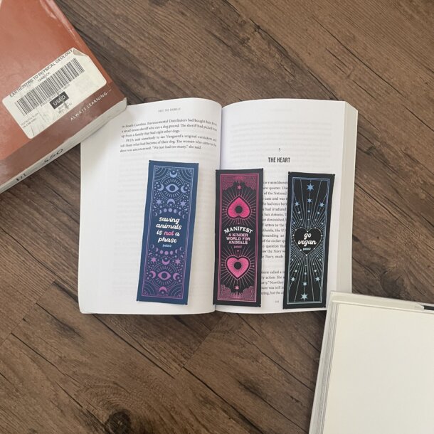 mission: get free animal rights bookmarks | peta2