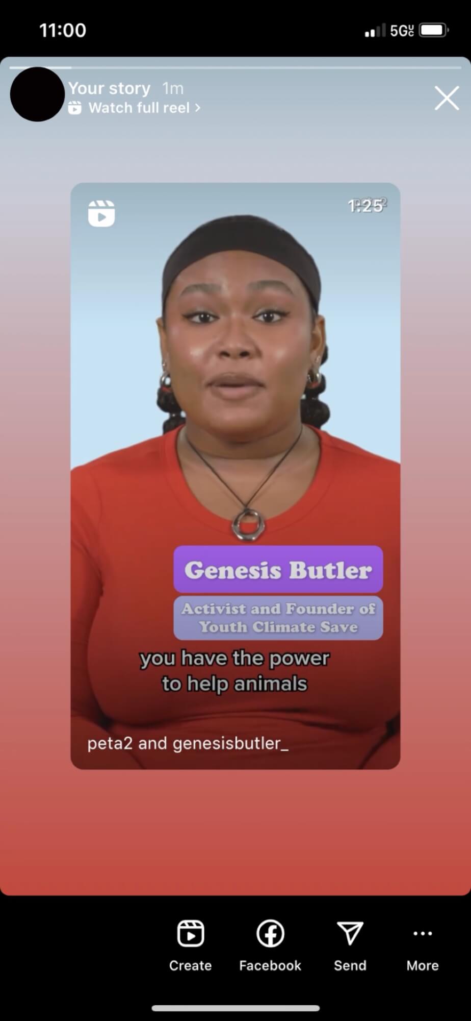 mission: share this vid featuring genesis butler | peta2