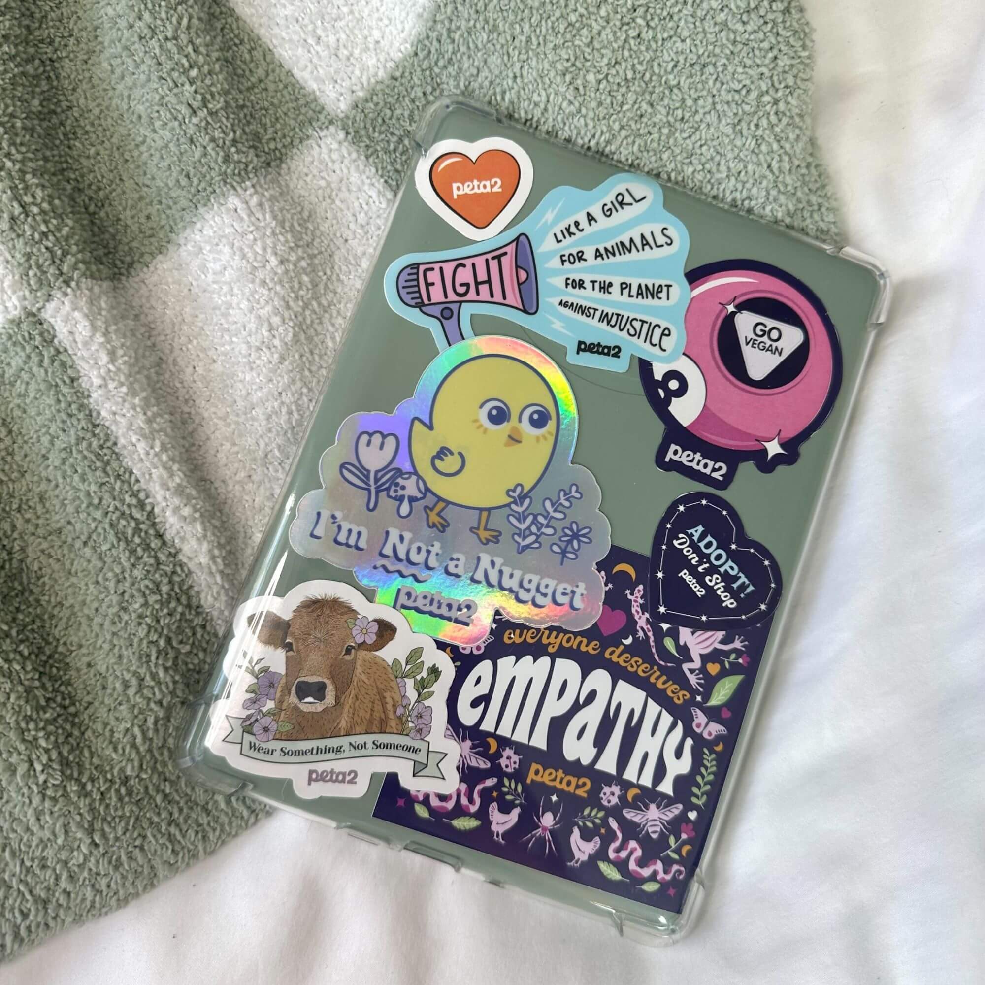 mission: peta2 stickers for your stuff | peta2