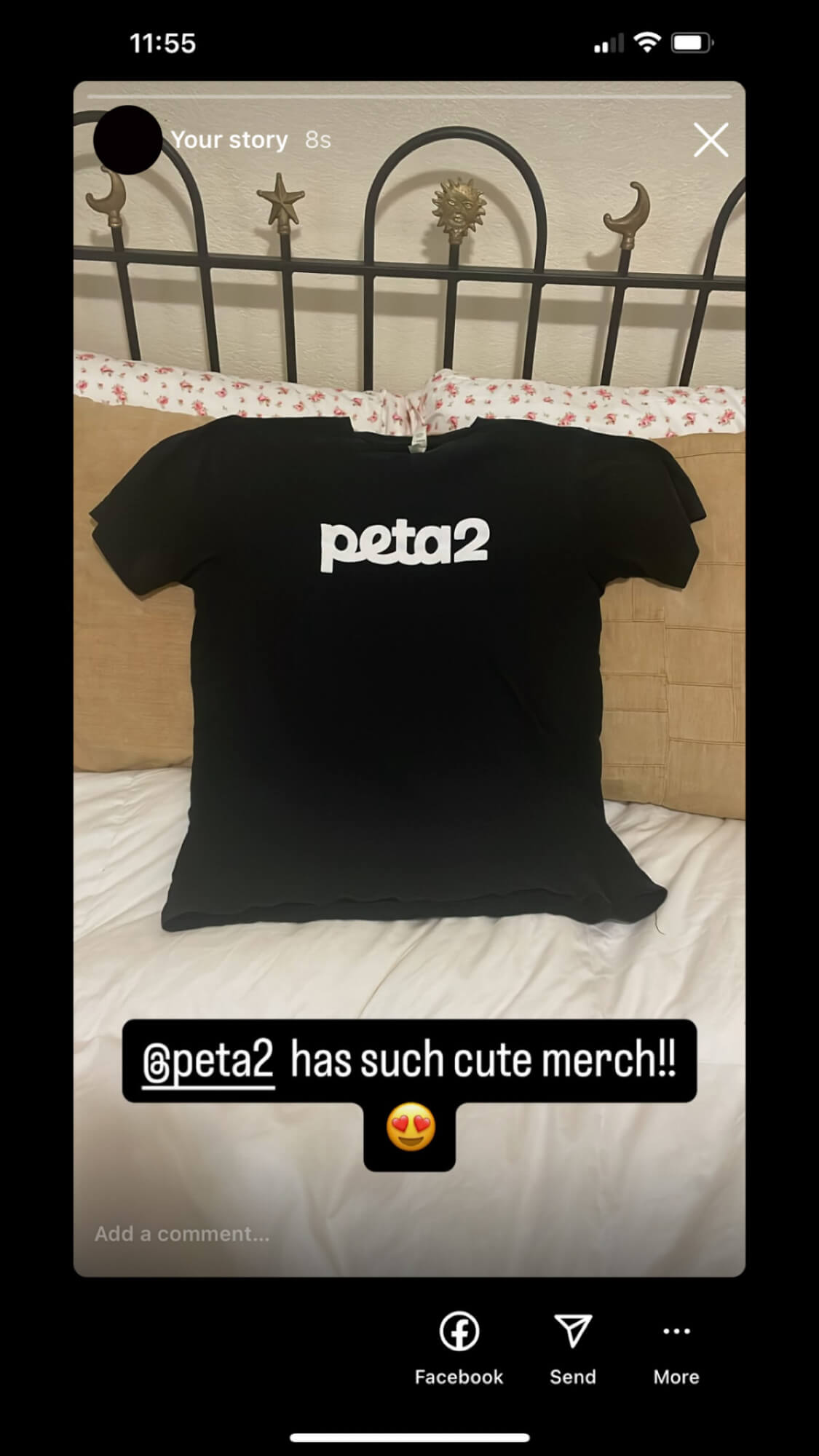 mission: show off peta2 merch on social media | peta2