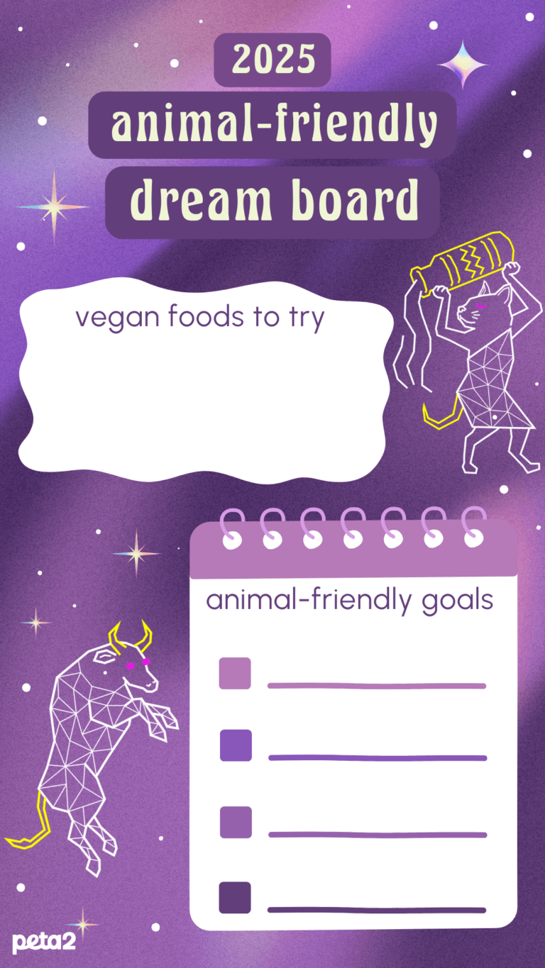 mission: post a ‘dream for animals’ board on your ig story | peta2