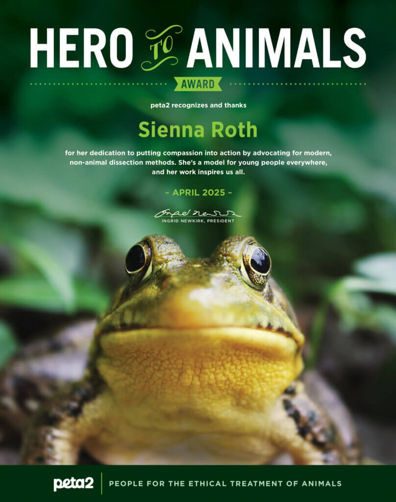 this teen's stand against animal dissection | peta2